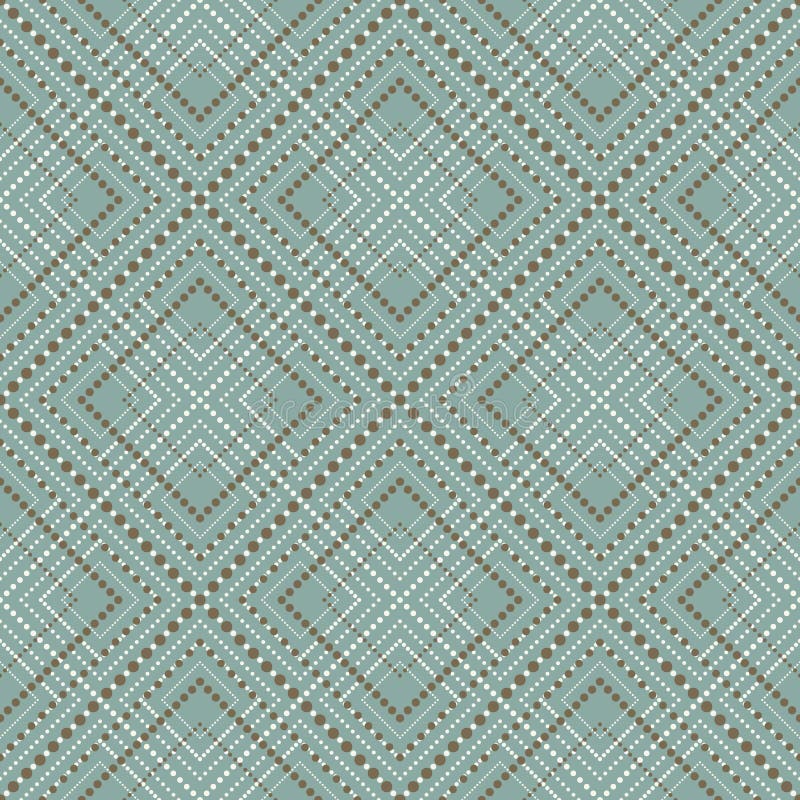 Seamless Elegant Vintage Dot Line Diamond Check Pattern Background ...