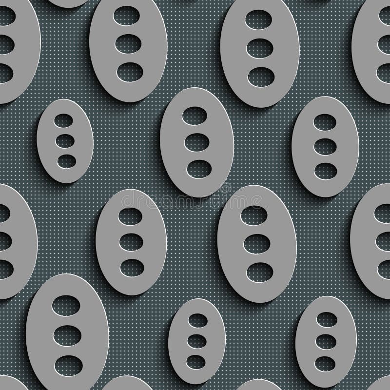 Seamless Ellipse Pattern stock vector. Illustration of plate - 91409263