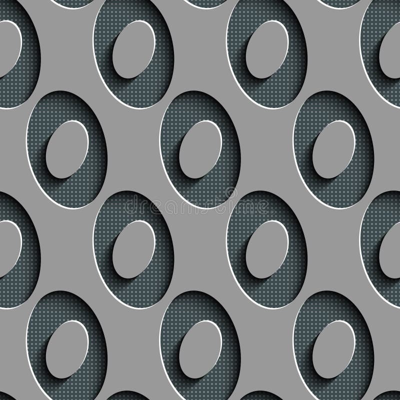 Seamless Ellipse Pattern stock vector. Illustration of geometric - 93919480