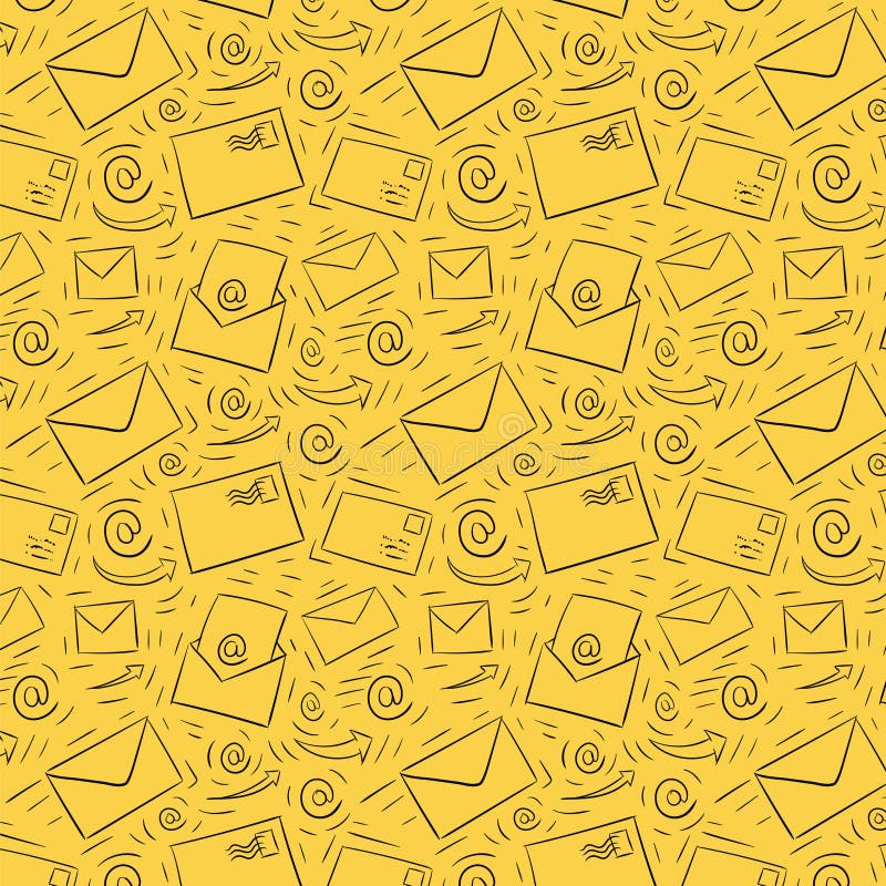 Seamless email pattern stock vector. Illustration of communication ...