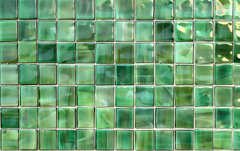 Seamless Emerald Green Glass Tile Pattern Stock Illustration ...