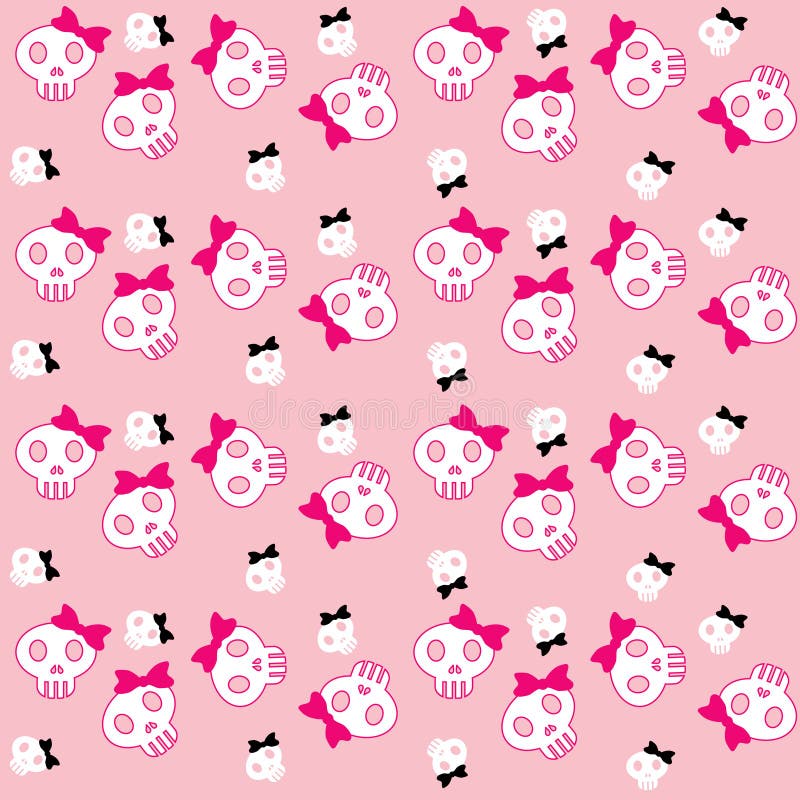 Seamless emo pattern stock vector. Illustration of punk - 21610046