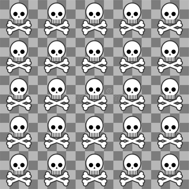 Seamless emo pattern stock vector. Illustration of gray - 21610050