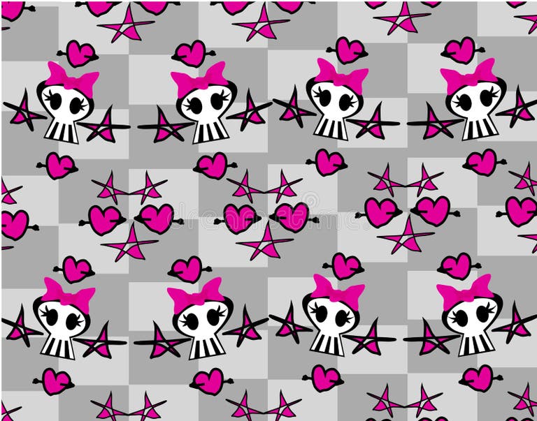 Emo Pattern Stock Illustrations – 2,158 Emo Pattern Stock Illustrations ...