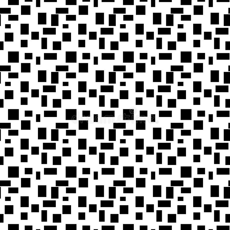 Seamless Endless Infinity Pattern of Geometric Black Rectangle Shapes ...