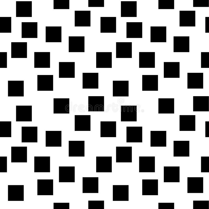 Seamless Endless Infinity Pattern of Geometric Black Square Shapes ...