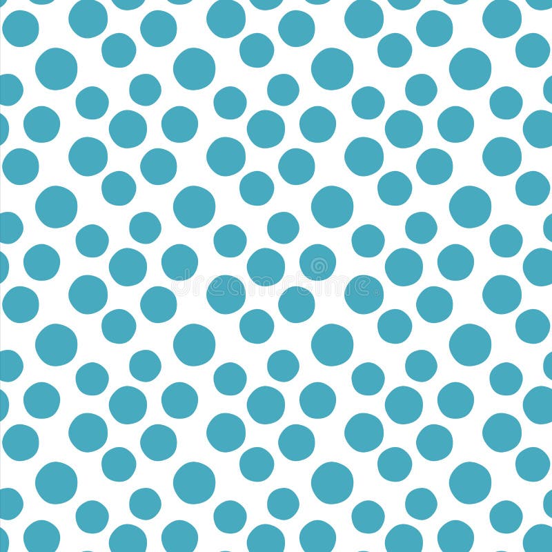 Seamless Endless Infinity Pattern of Geometric Blue Circle Shapes ...