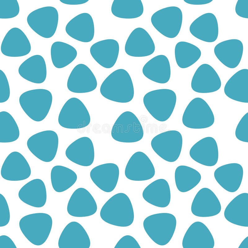 Seamless Endless Infinity Pattern of Geometric Blue Triangle Shapes ...