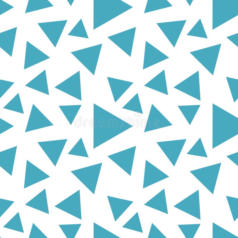 Seamless Endless Infinity Pattern of Geometric Blue Triangle Shapes ...