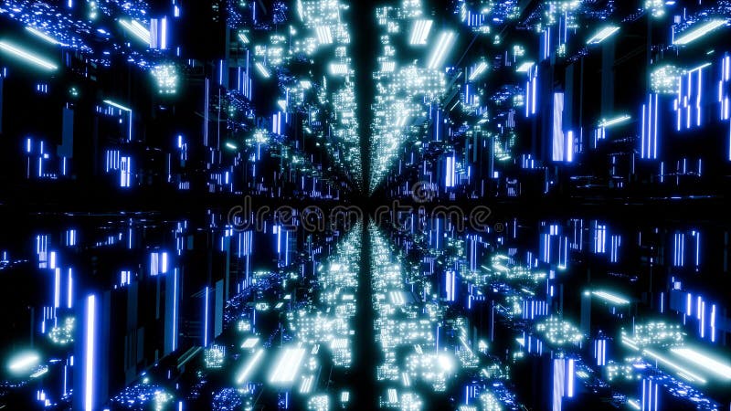 Seamless Endless Looping Animation of the Rotational Movement High-tech ...