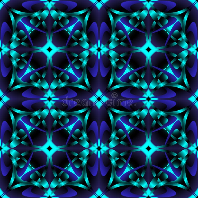 Seamless Endless Repeating Multicolored Bright Ornament of Different ...