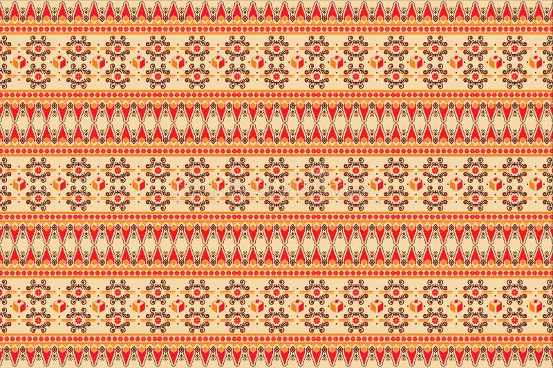 Seamless Ethic Pattern Wool Embroidery Vintage Stock Vector ...