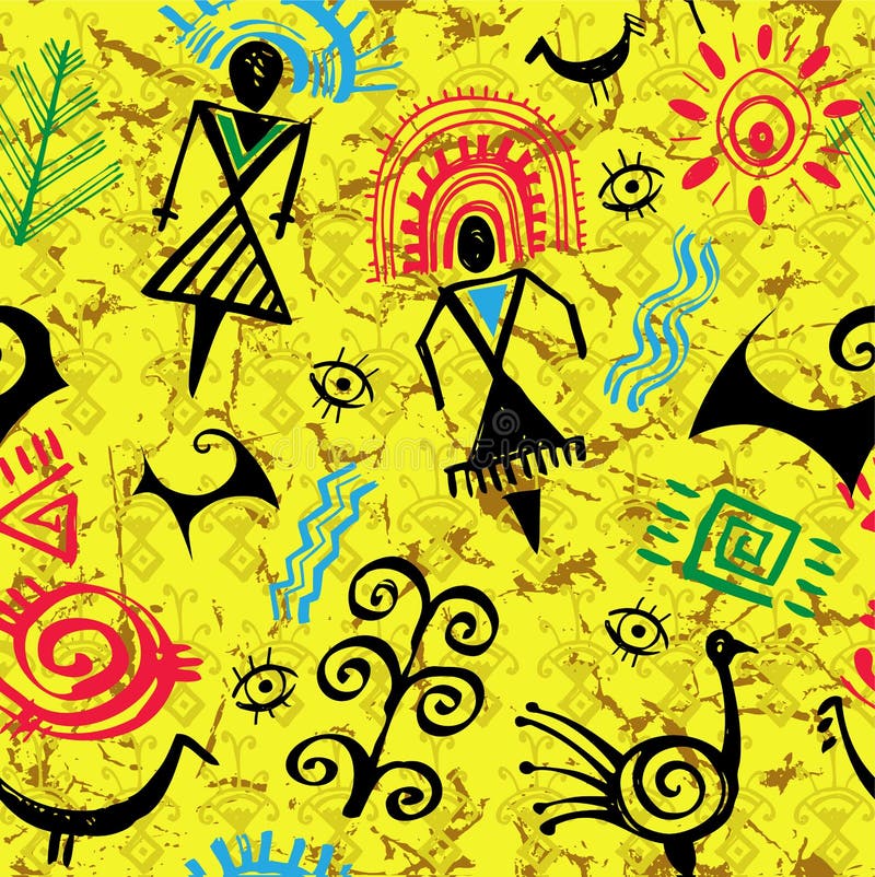 African national patterns stock illustration. Illustration of ethnic ...