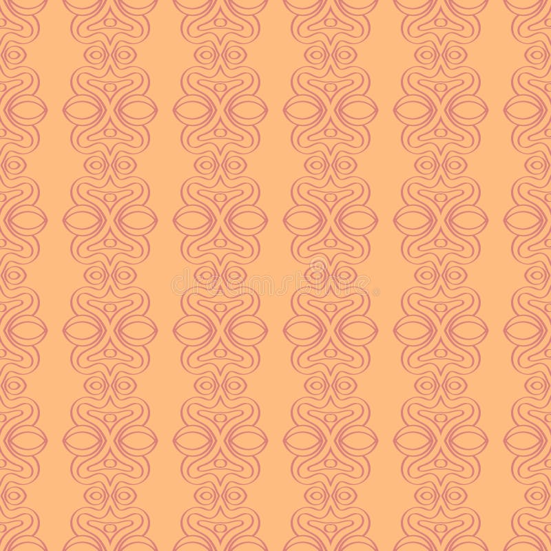 Seamless Ethnic Background in Pink Vector Illustration Texture. Stock ...