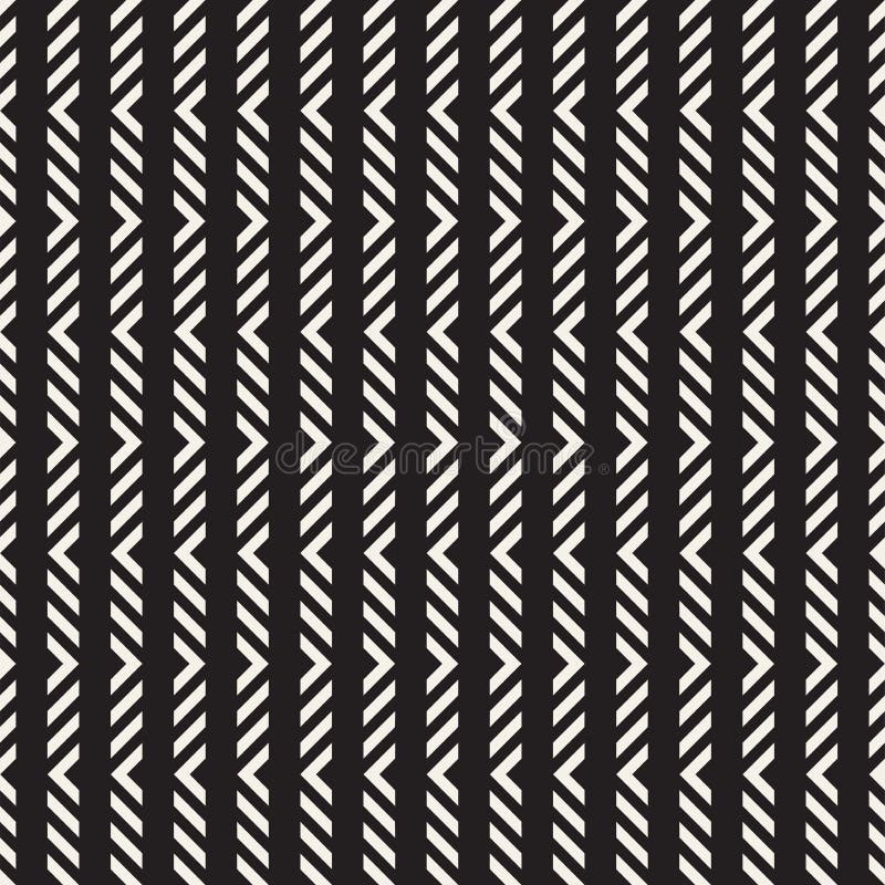 Seamless Ethnic Lines Pattern. Black and White Geometric Pattern ...