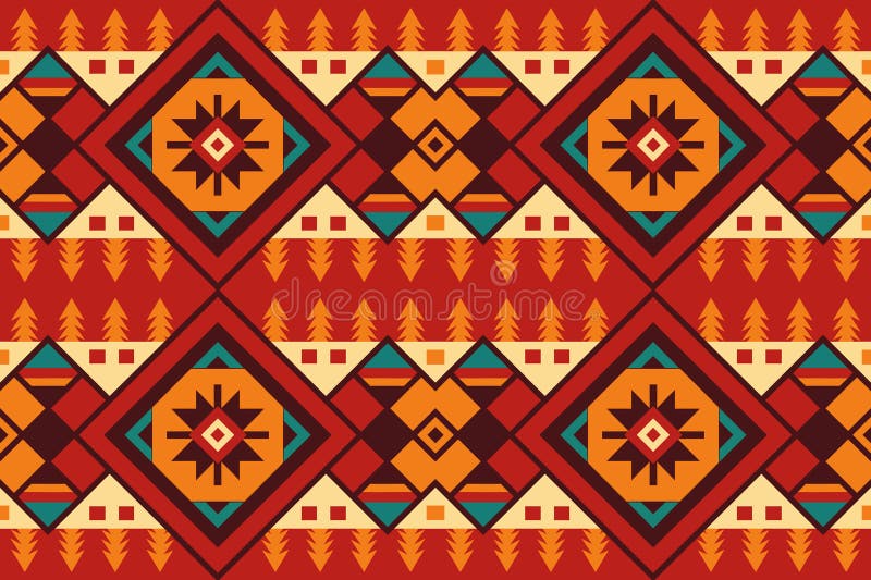 Seamless Ethnic Pattern. Aztec Style Stock Vector - Illustration of ...