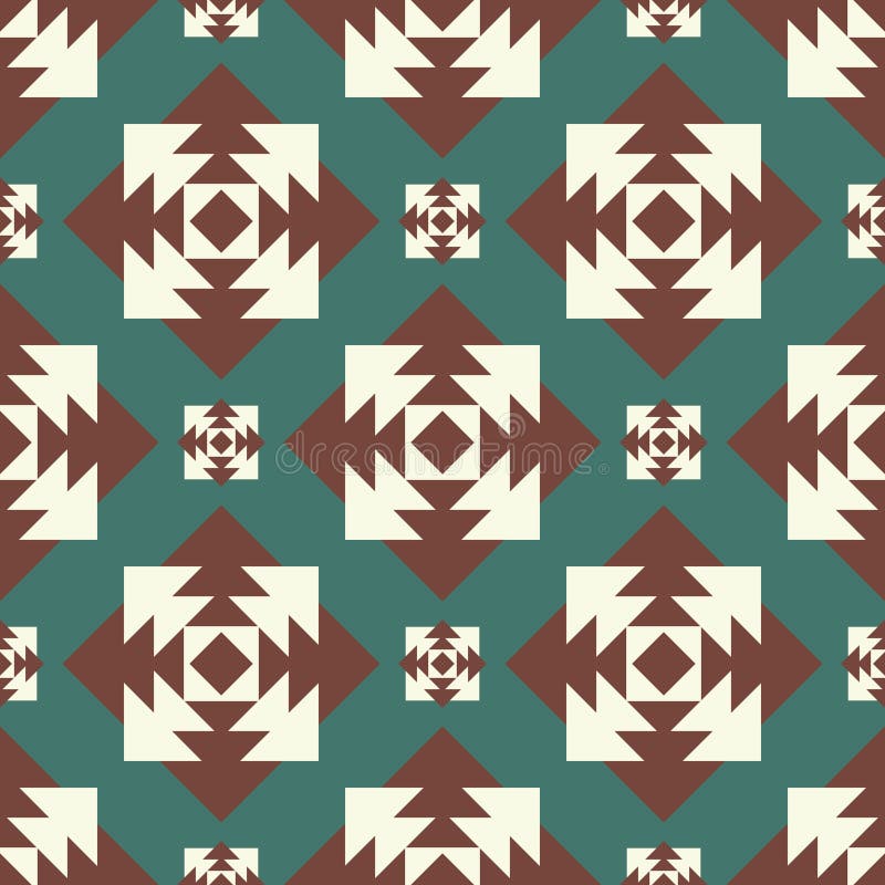 Seamless Ethnic Pattern Texture. Navajo Geometric Print, Rustic ...