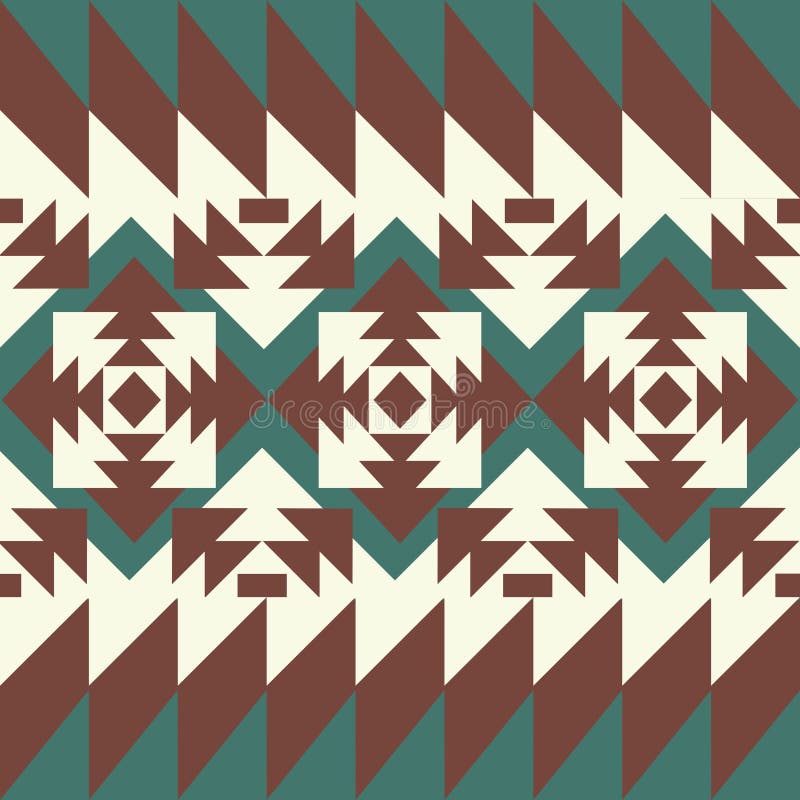 Seamless Ethnic Pattern Texture. Navajo Geometric Print, Rustic ...