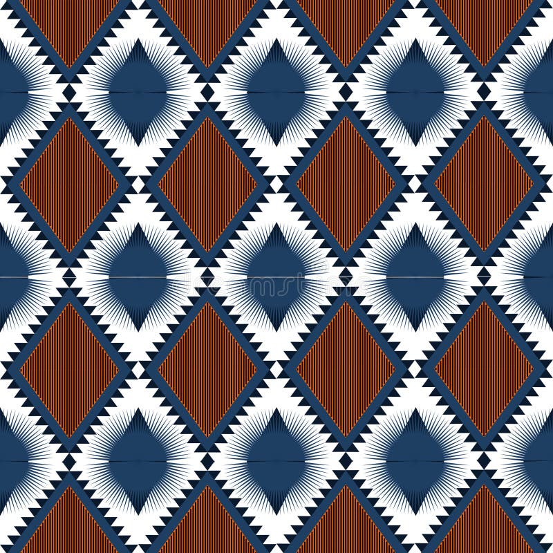 Seamless Ethnic Pattern Texture. Navajo Geometric Print, Rustic ...