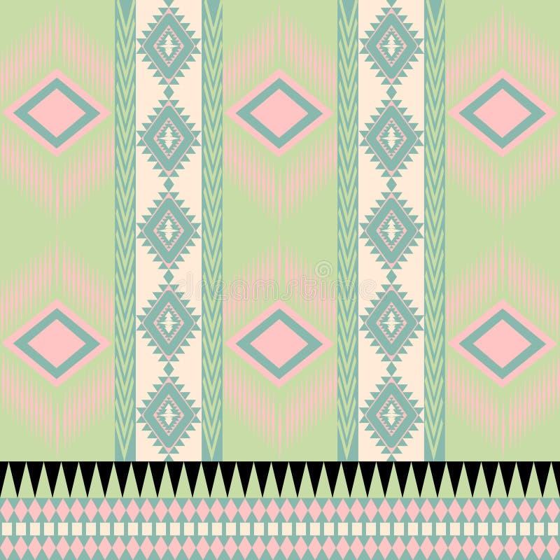 Seamless Ethnic Pattern Texture. Navajo Geometric Print, Rustic ...