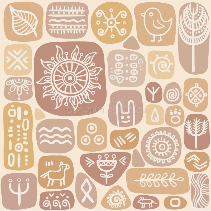 Etnik pattern stock vector. Illustration of vignette - 14405045