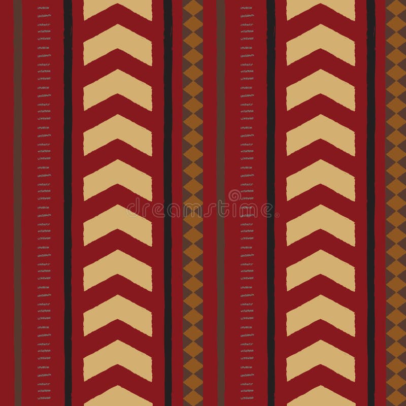 Seamless Ethnic Patterns with Diamonds Stock Vector - Illustration of ...