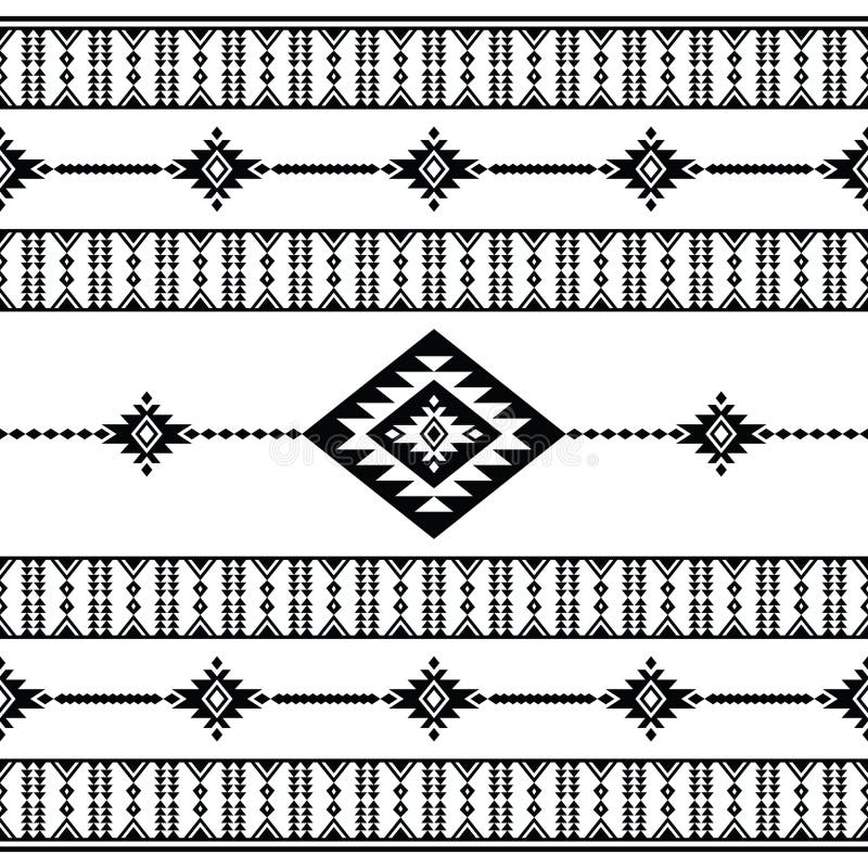 Seamless Ethnic Stripe Pattern. Native Traditional Illustration Design ...