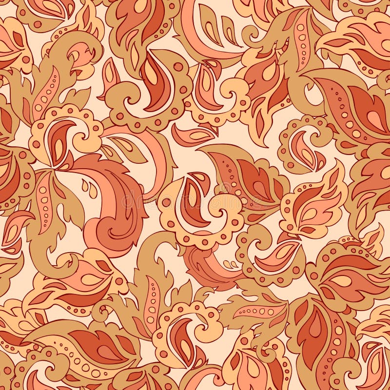 Beautiful Seamless Rococo Pattern Stock Vector - Illustration of ...