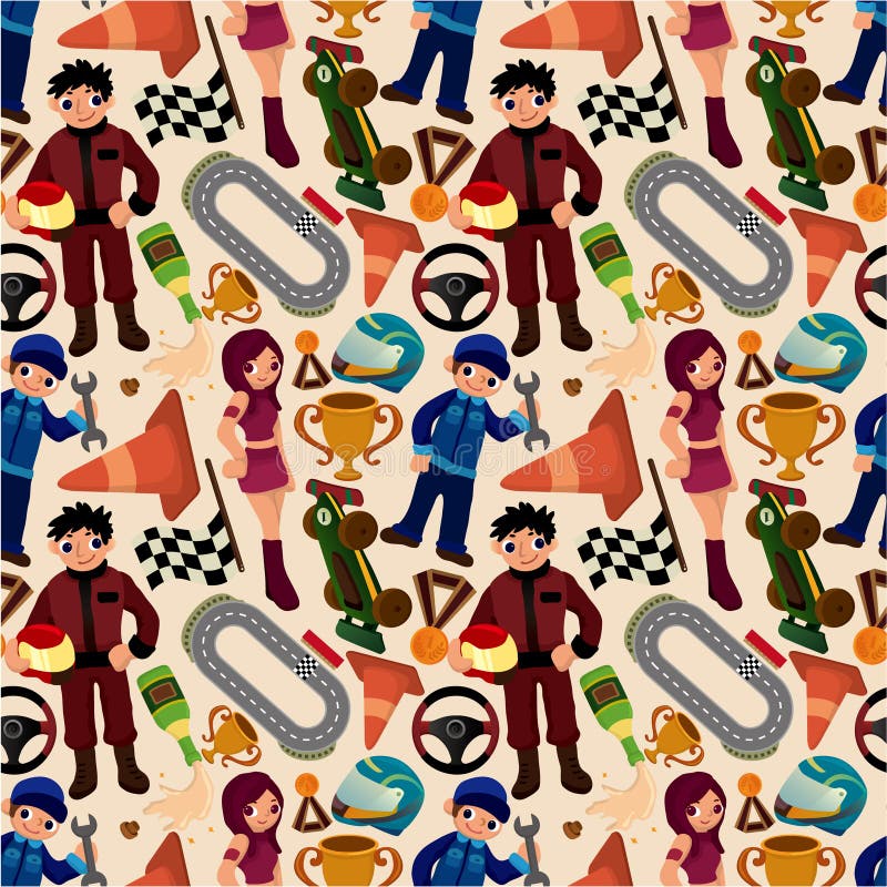 Seamless f1 pattern stock vector. Illustration of flag - 18358836