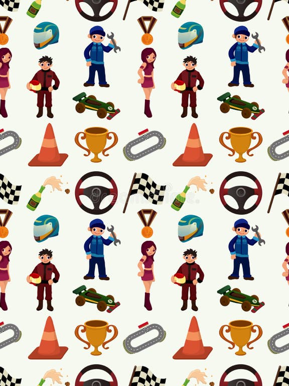 Seamless f1 pattern stock vector. Illustration of formula - 28722670