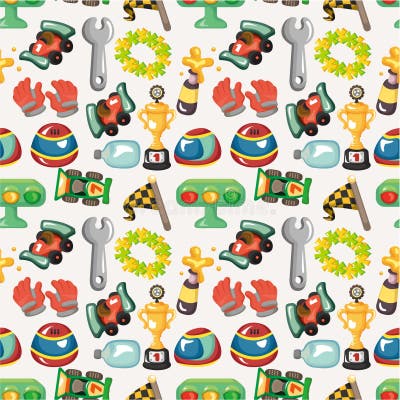 Seamless f1 racing pattern stock vector. Illustration of gold - 20785816