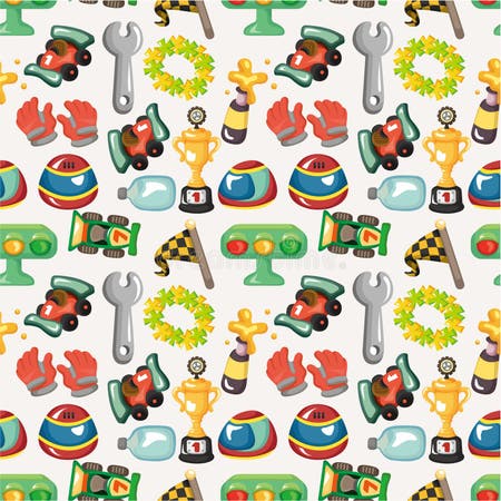 Seamless f1 racing pattern stock vector. Illustration of gold - 20785816