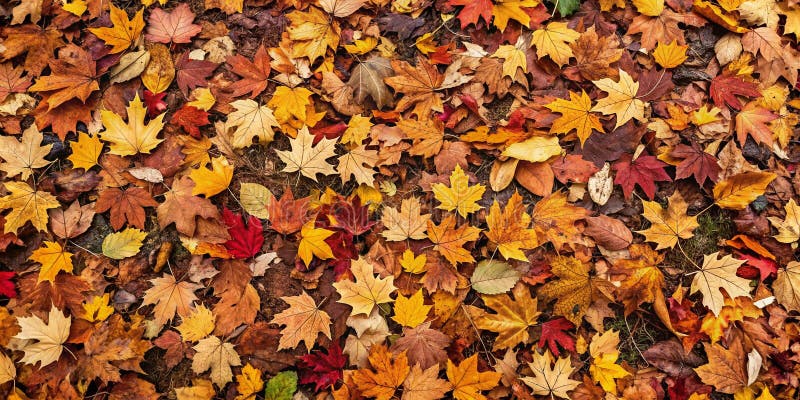 Seamless Fall Forest Floor Fall Leaf Texture for Wall and Floor Tile ...