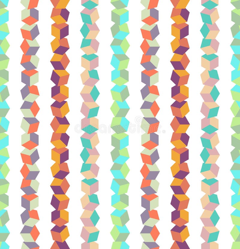 Seamless Falling Cubes Background. Could Be Used As Packing or Covering ...