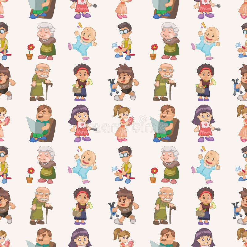 Seamless family pattern stock vector. Illustration of couples - 28072193