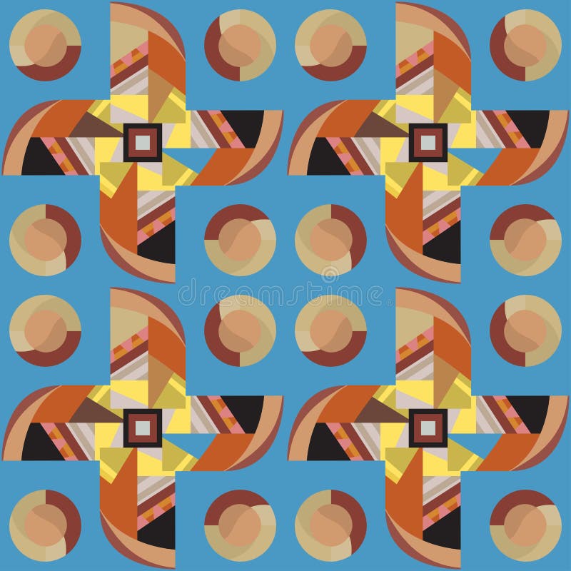 Seamless Fan Shapes stock vector. Illustration of circle - 19798987