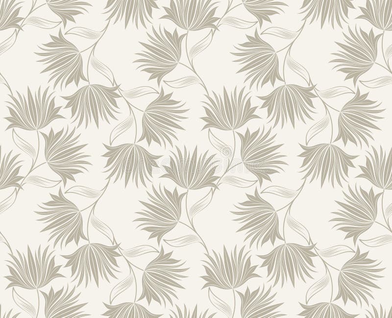 Seamless Fancy Floral Background-pattern Stock Vector - Illustration of ...