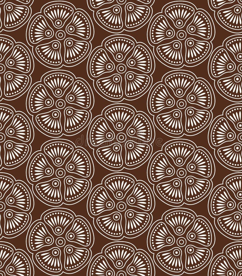 Seamless Fancy Floral Wallpaper Stock Vector - Illustration of designer ...