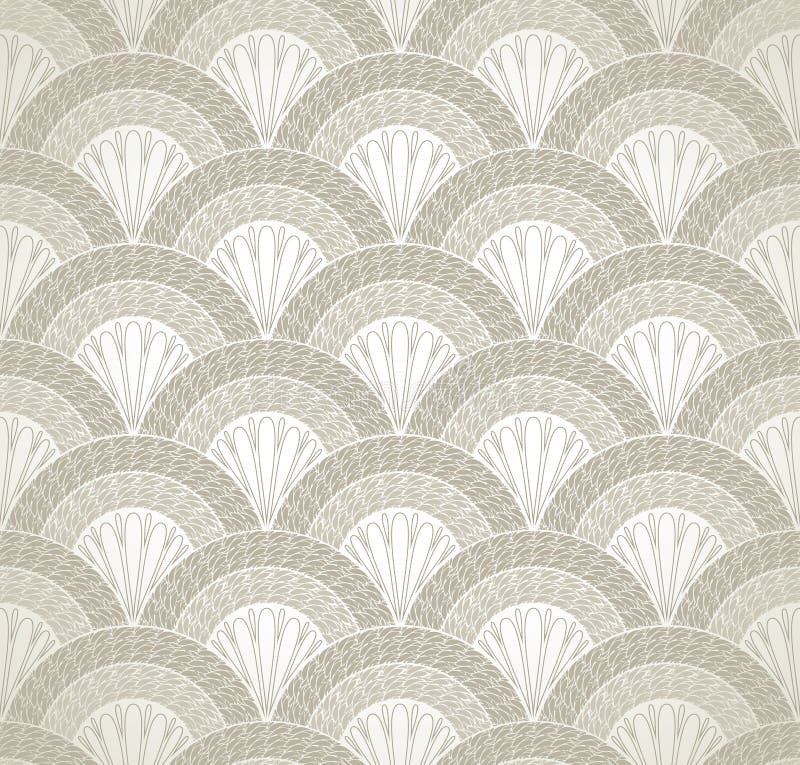 Seamless Fancy Vector Floral Wallpaper Stock Vector - Illustration of ...