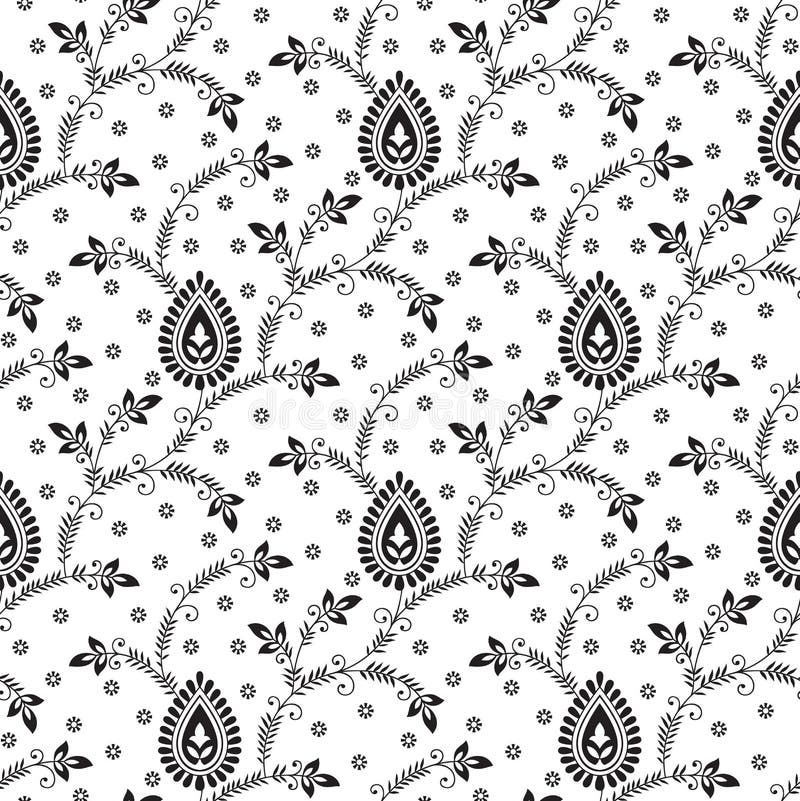 Seamless fancy wallpaper stock vector. Illustration of book - 32396907