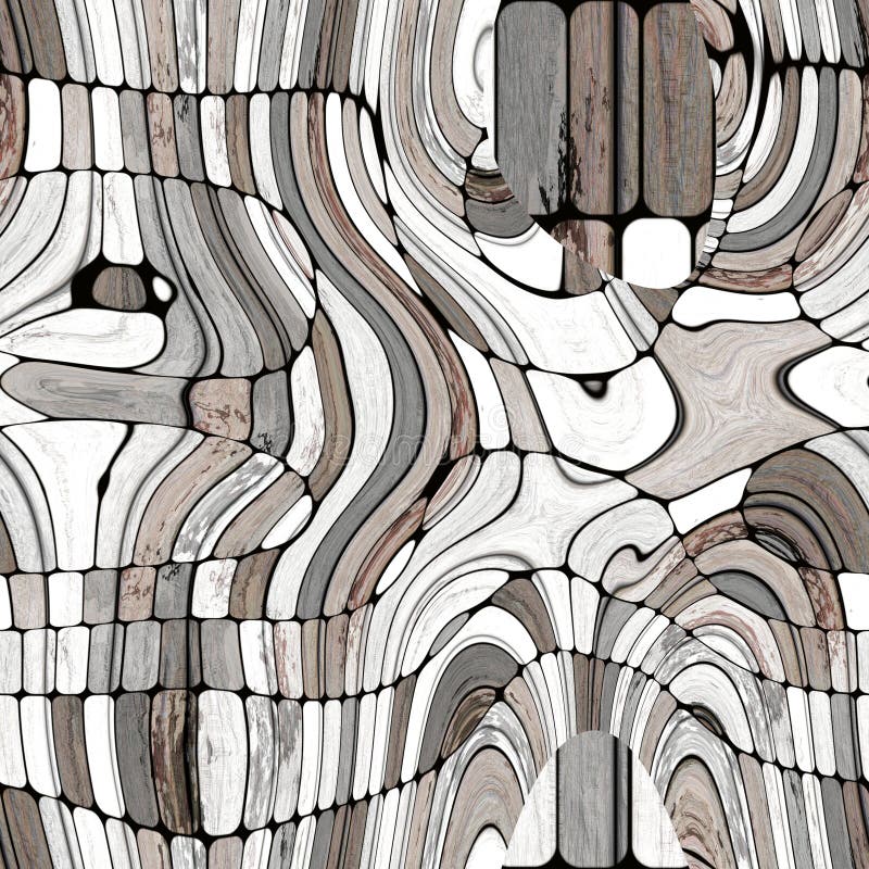 Seamless Fantasy Wooden Pattern Stock Illustration - Illustration of ...