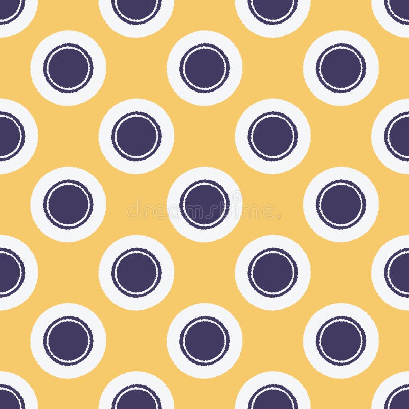Seamless Fashioned Circle Dots Pattern Stock Vector - Illustration of ...