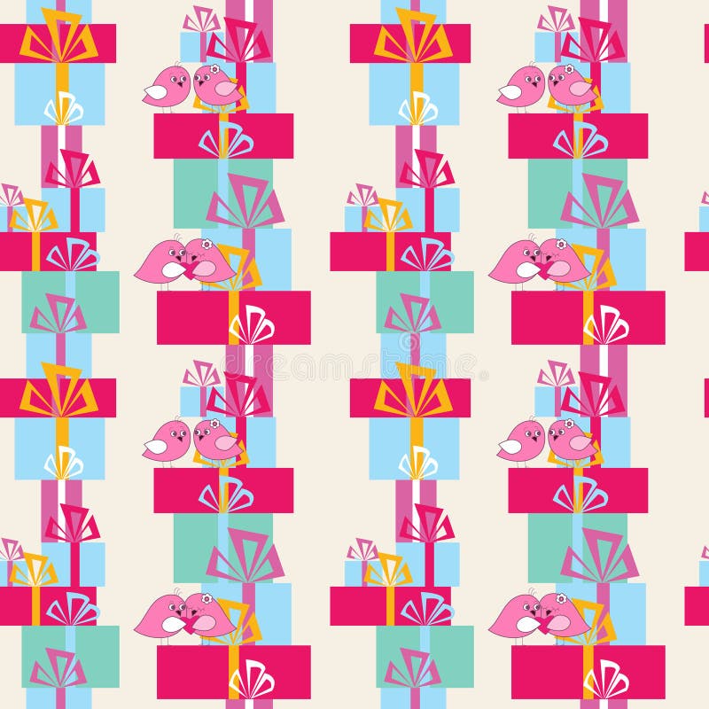 Set Seamless Festive Patterns Stock Vector - Illustration of drawing ...