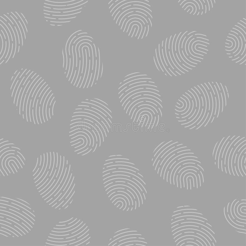 Seamless Fingerprint Pattern Stock Vector - Illustration of access ...