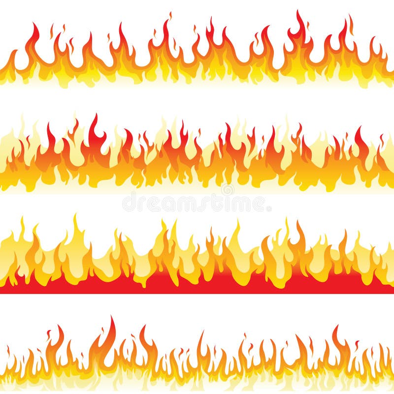 Seamless Fire Flame stock vector. Illustration of decoration - 50900665
