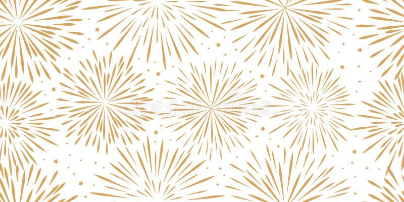 Seamless Firework Background Celebration Banner Stock Vector ...