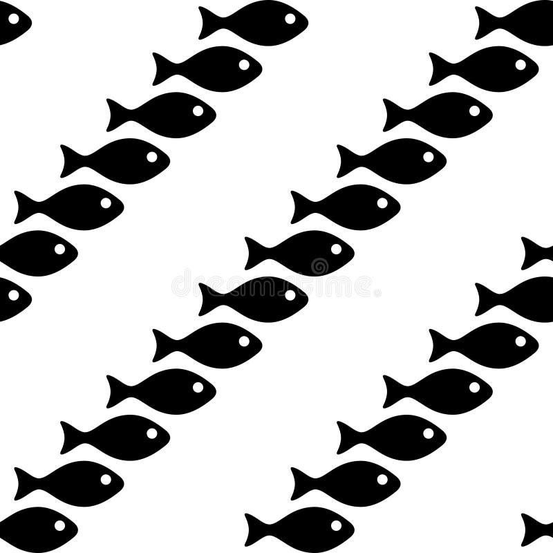 Seamless Fish Pattern stock vector. Illustration of decorative - 92653319