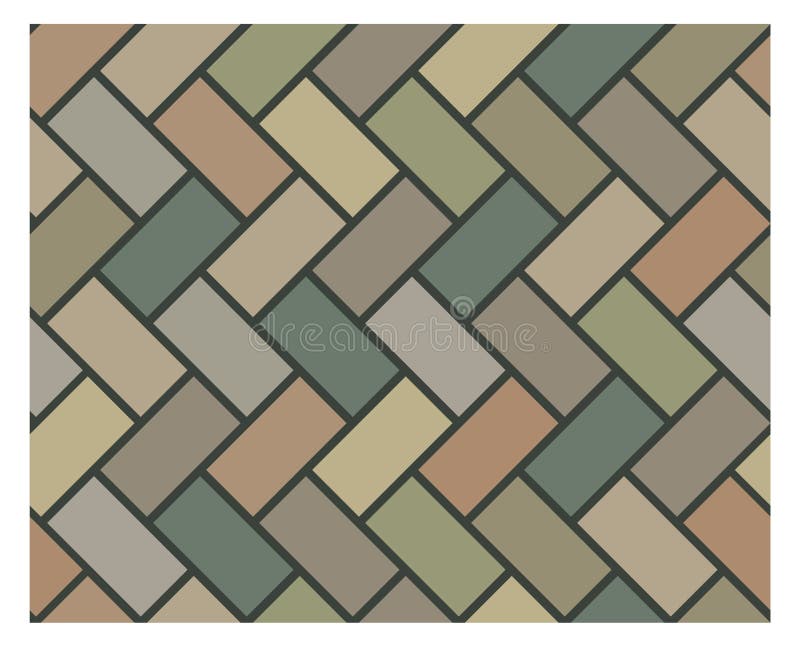 Seamless Floor Pattern. Color Wooden Herringbone Tiles Stock Vector ...