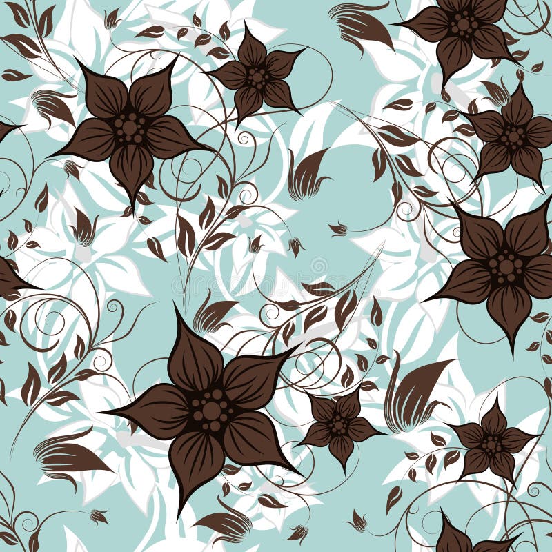 Seamless Floral Background for Textile Design Stock Vector ...