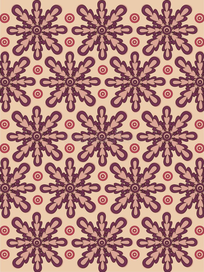 Vintage Scrolling Floral Seamless Pattern Stock Illustrations – 34 ...